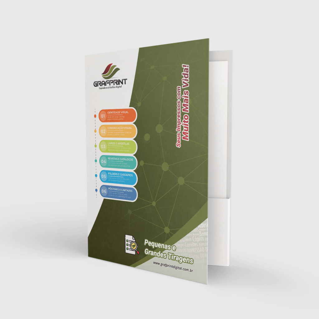 Ventarola Personalizada 20x27cm em Couche 300g - Grafprint