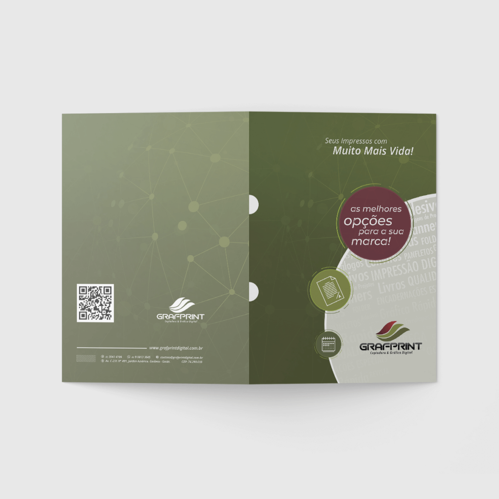 Ventarola Personalizada 20x27cm em Couche 300g - Grafprint