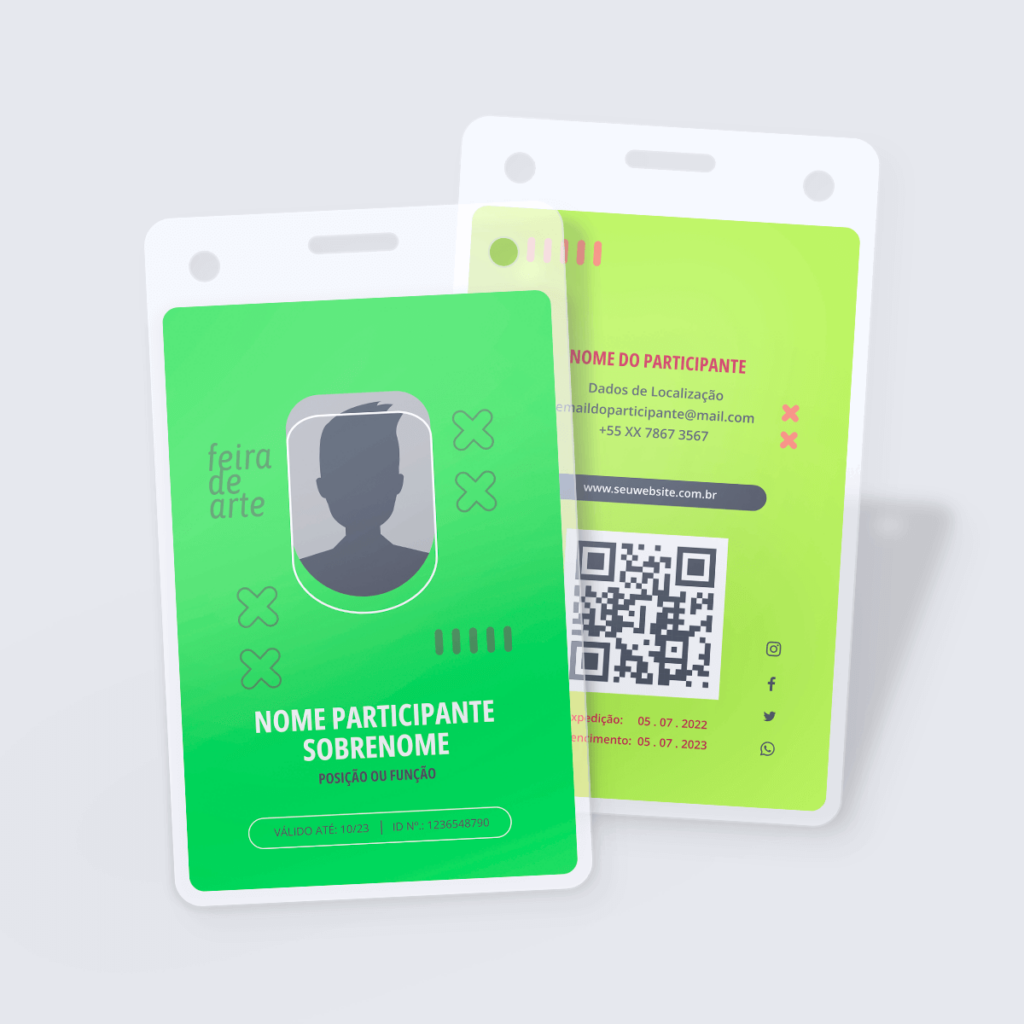 Credencial Plastificada - 3 Tamanhos à Escolha - Grafprint