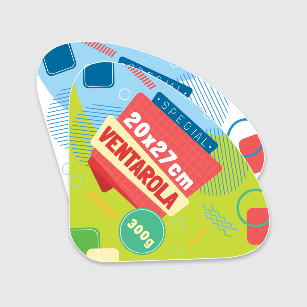 Ventarola Personalizada 20x27cm em Couche 300g - Grafprint